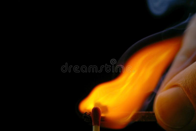 Igniting Match From Match Picture. Image: 1115479