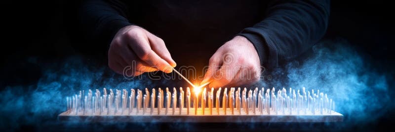 Igniting Potential a Spark of Change Symbolizes Leadership Innovation ...