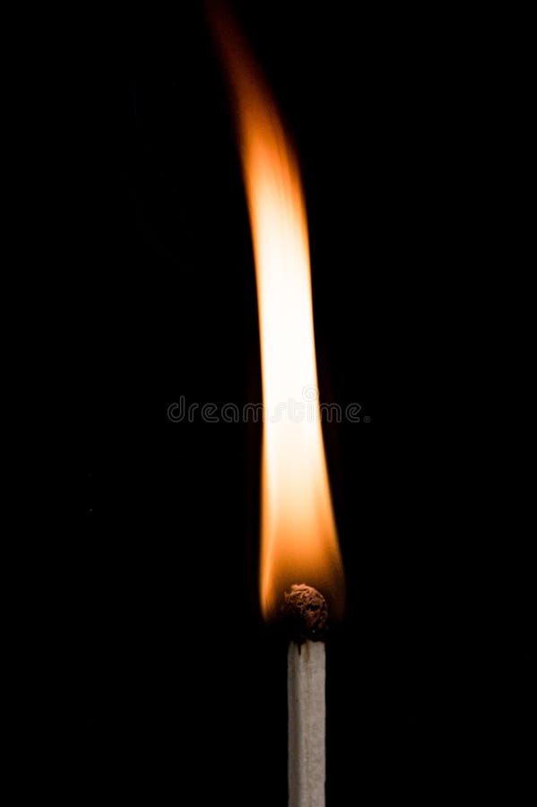 Ignition and Burning Match Stick Stock Photo - Image of concept ...