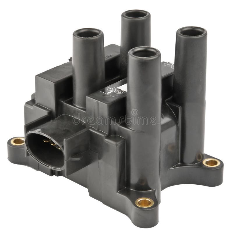 Ignition Coil for Gasoline Internal Combustion Eng Stock Photo - Image ...
