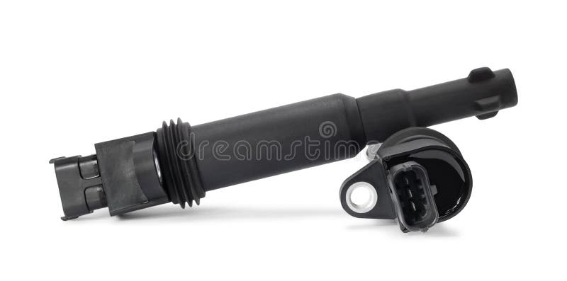 Ignition Coils of Ignition System of Engine Isolated on White ...