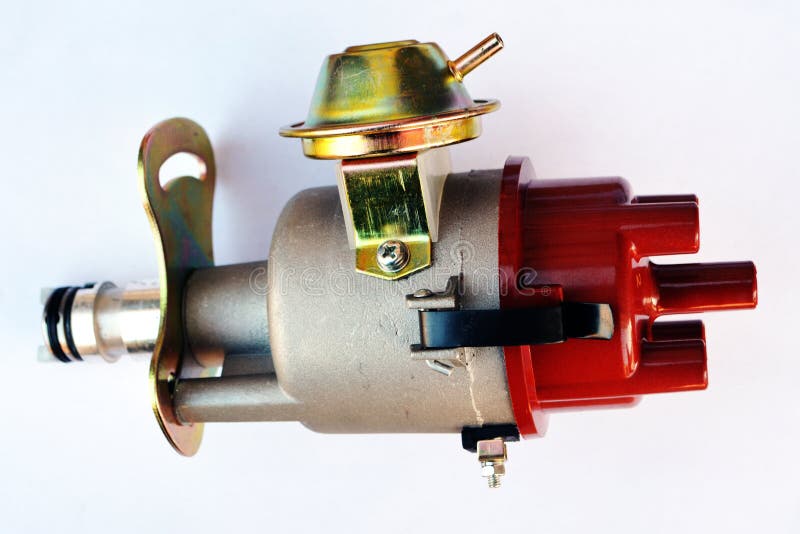 Ignition distributor stock photo. Image of metal, orange - 23282930