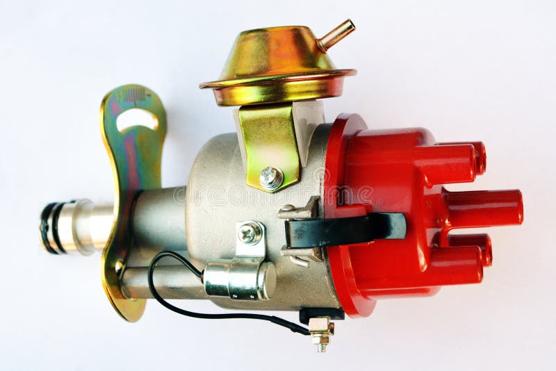 Ignition Distributor Car Isolated on Stock Image - Image of isolated ...
