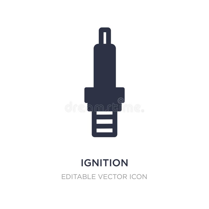 Ignition Icon In Trendy Design Style. Ignition Icon Isolated On White ...