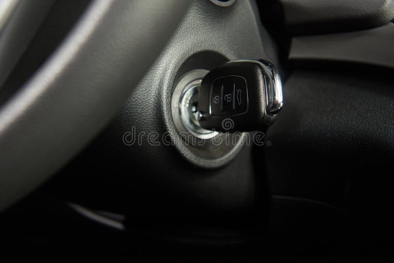 Ignition key of modern car stock photo. Image of freedom - 83331070