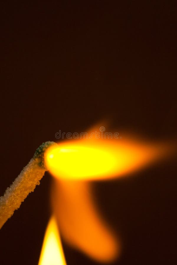Fire, Ignition, the Moment of Ignition of Sulphur on Matches Stock ...