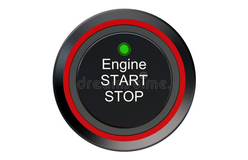 Ignition start button stock illustration. Illustration of button - 58995724