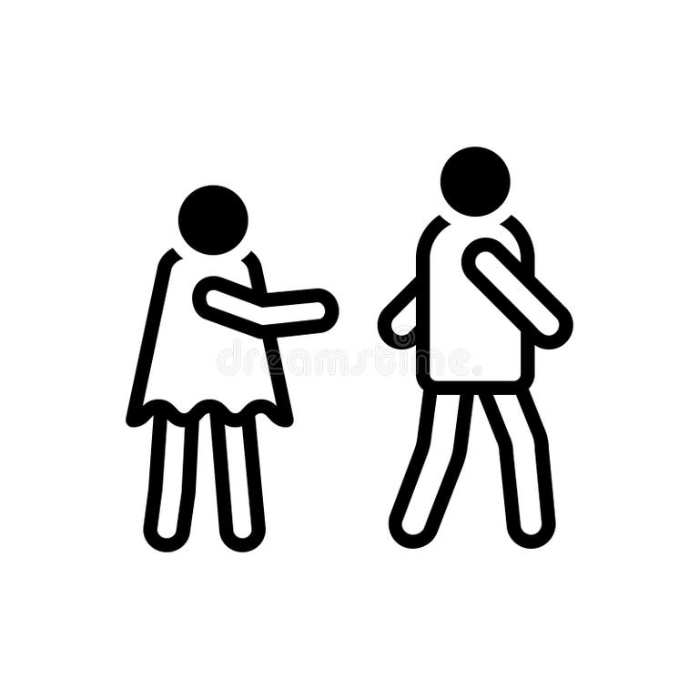 Black Solid Icon for Ignore, Negligence and Irresponsibility Stock ...