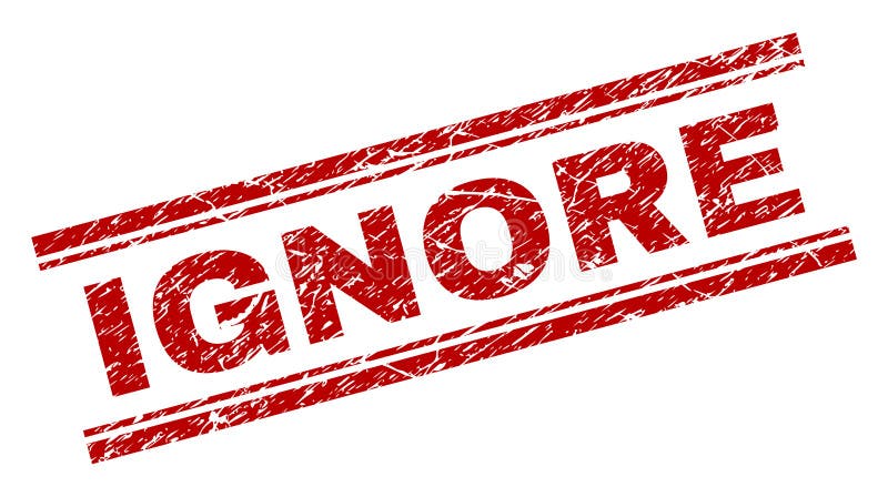 Scratched IGNORE Rectangle Stamp Stock Vector - Illustration of grunge ...