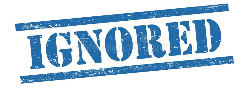 IGNORED Text on Blue Grungy Lines Stamp Stock Illustration ...
