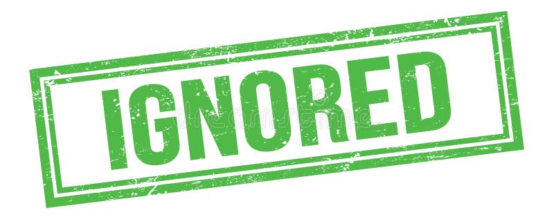 IGNORED Text on Green Grungy Vintage Stamp Stock Illustration ...