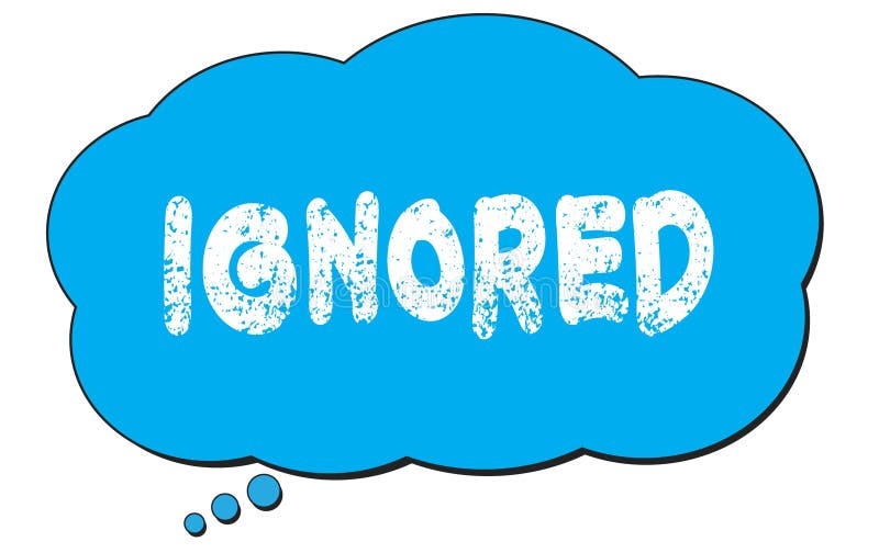 Ignored Stock Illustrations – 164 Ignored Stock Illustrations, Vectors ...