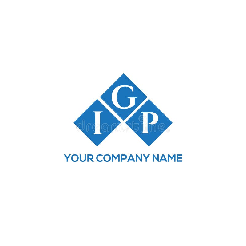IGP Letter Logo Design on WHITE Background. IGP Creative Initials ...