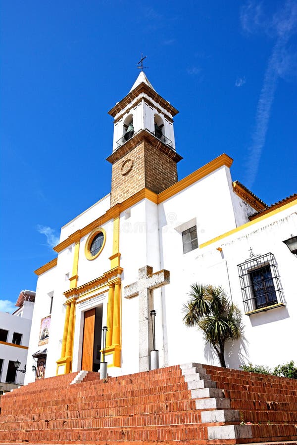 Igreja Em Ayamonte, Espanha De Andlaucia Foto de Stock - Imagem de ...