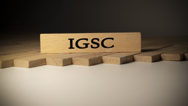 IGSC Inscribed on Wooden Frame. Wooden Patterns Stock Image - Image of ...