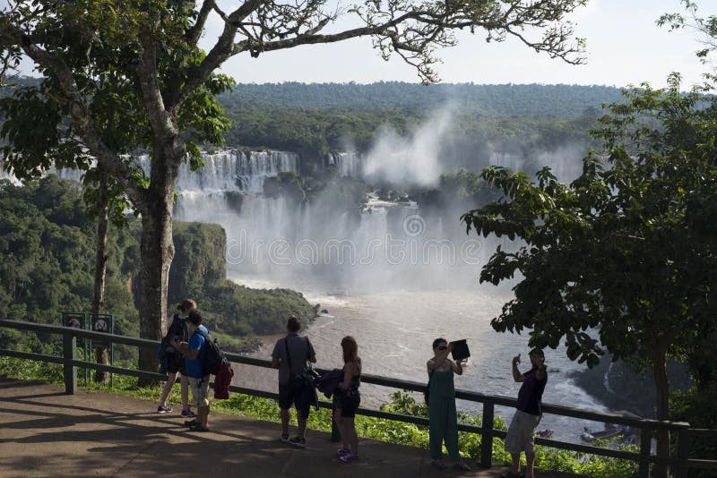 Iguacu fall in Brazil editorial image. Image of falls - 40328040