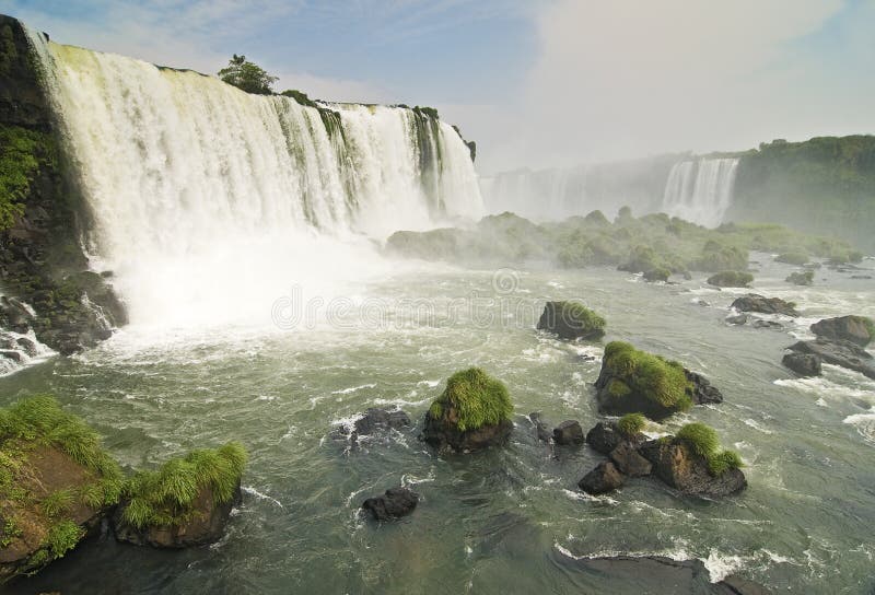 Iguazu Falls Low Angle stock image. Image of brazil, panorama - 29290265