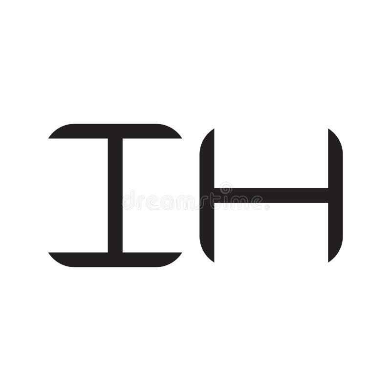 Ih Initial Letter Vector Logo Icon Stock Vector - Illustration of ...