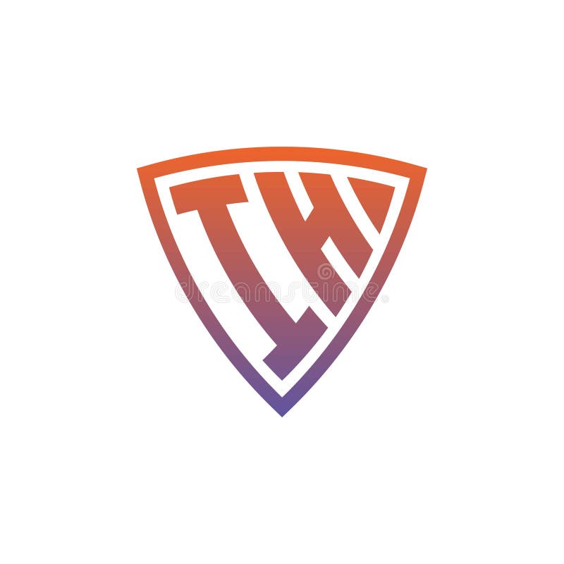IH Logo Shield Monogram Gradient Style Design Stock Vector ... IH Logo Shield Monogram Gradient Style Design Stock Vector ...