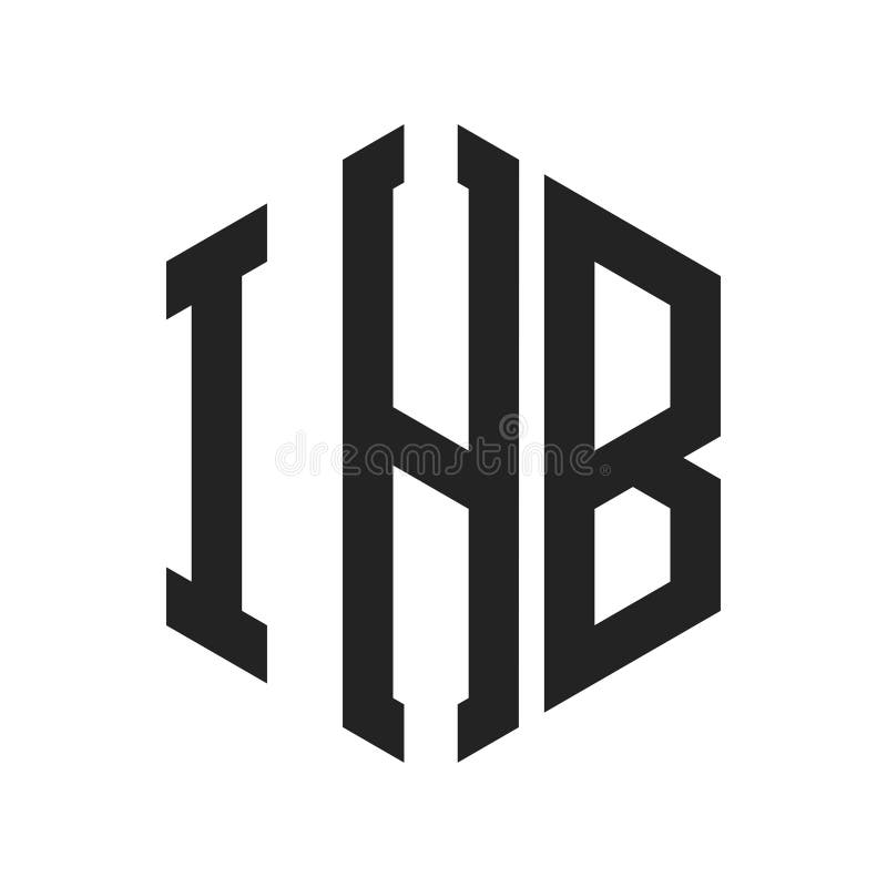 IHB Logo Design. Initial Letter IHB Monogram Logo Using Hexagon Shape ...