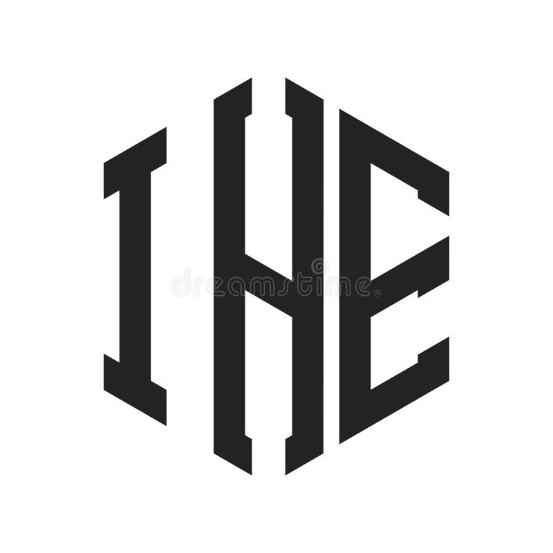 IHE Logo Design. Initial Letter IHE Monogram Logo Using Hexagon Shape ...