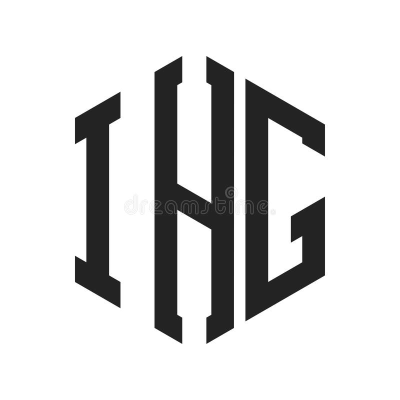 IHG Logo Design. Initial Letter IHG Monogram Logo Using Hexagon Shape ...