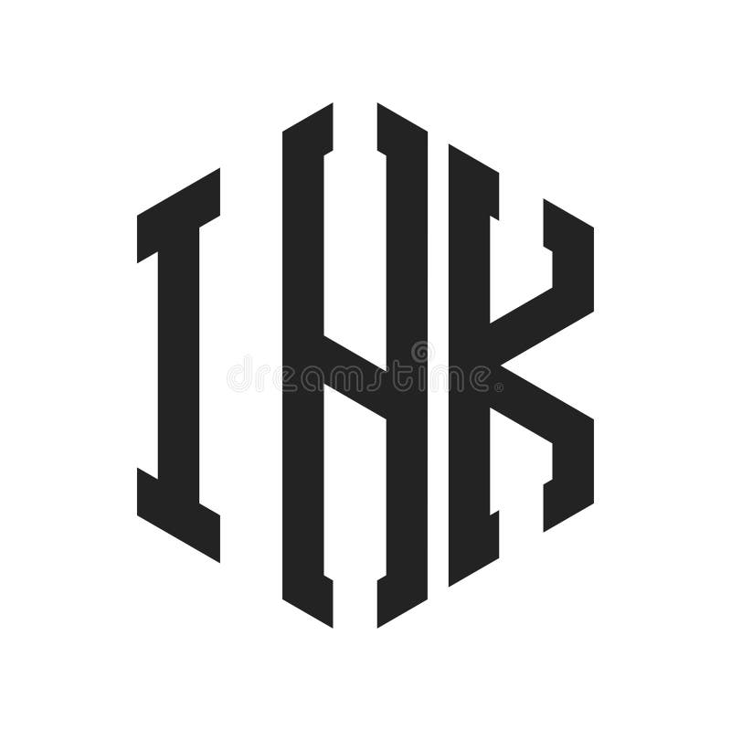 IHK Logo Design. Initial Letter IHK Monogram Logo Using Hexagon Shape ...