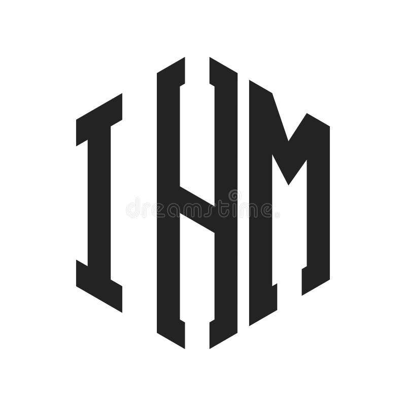 IHM Logo Design. Initial Letter IHM Monogram Logo Using Hexagon Shape ...