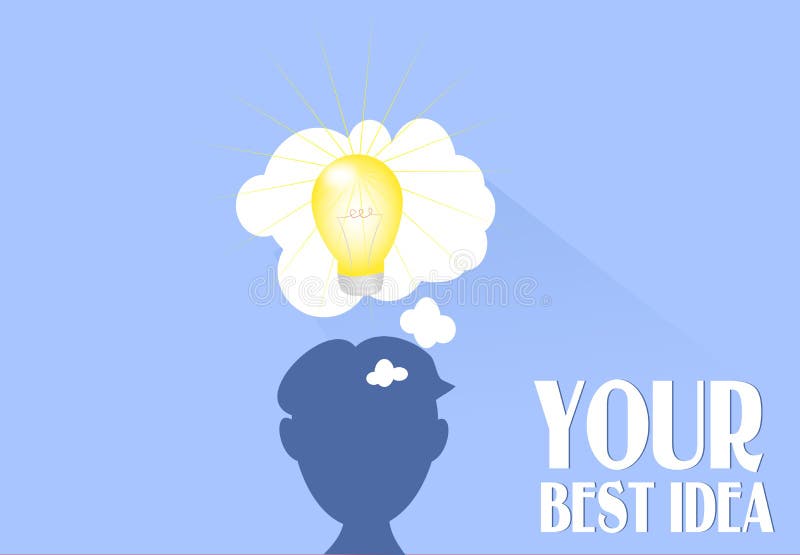 Ihre neue Idee stock abbildung. Illustration von grün - 42758471