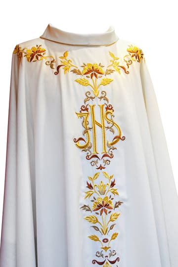 IHS Catholic monogram stock photo. Image of mantle, scarlet - 18560694