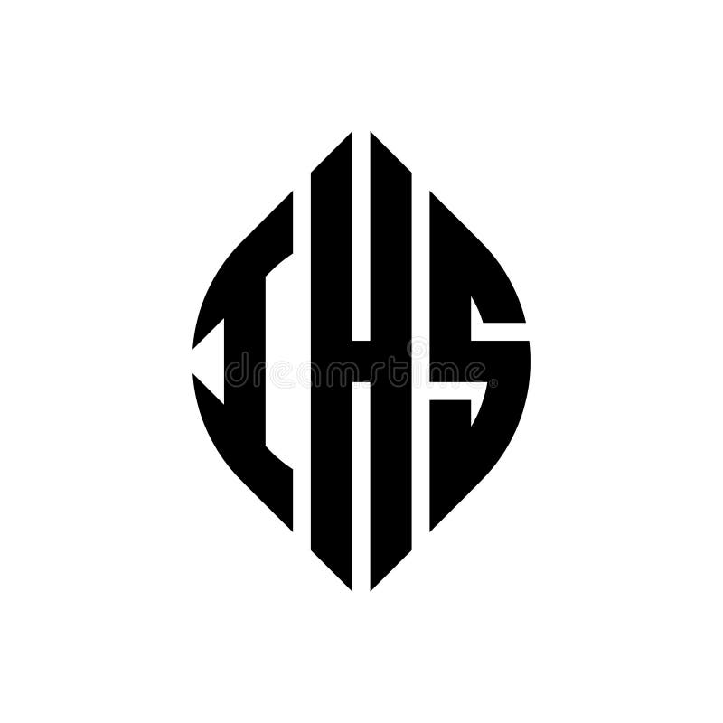 Ihs Circle Letter Logo Design With Circle And Ellipse Shape Ihs Ellipse Letters With