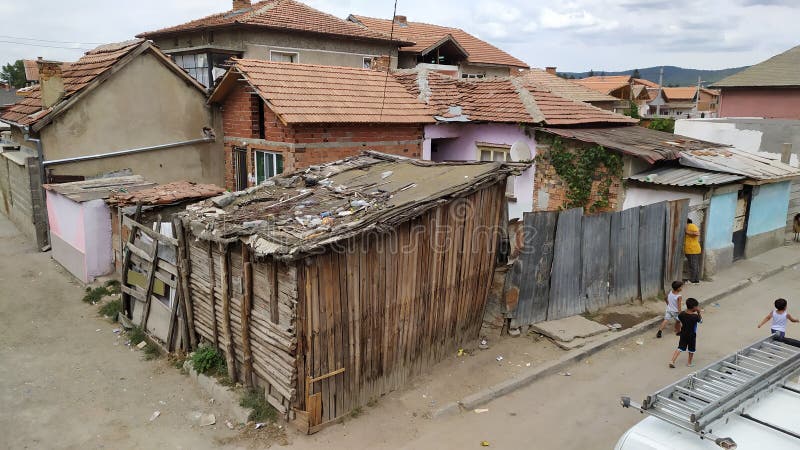 Ihtiman Bulgarian Ghetto Community Poverty Stock Image - Image of ...