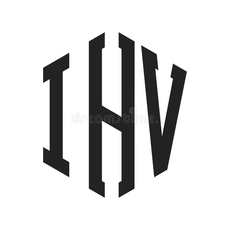 IHV Logo Design. Initial Letter IHV Monogram Logo Using Hexagon Shape ...