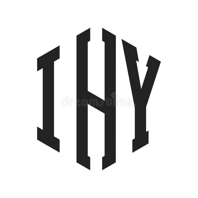 IHY Logo Design. Initial Letter IHY Monogram Logo Using Hexagon Shape ...