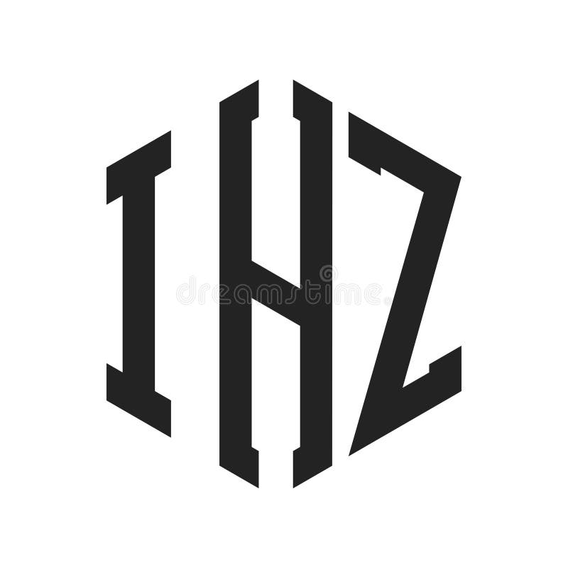 IHZ Logo Design. Initial Letter IHZ Monogram Logo Using Hexagon Shape ...