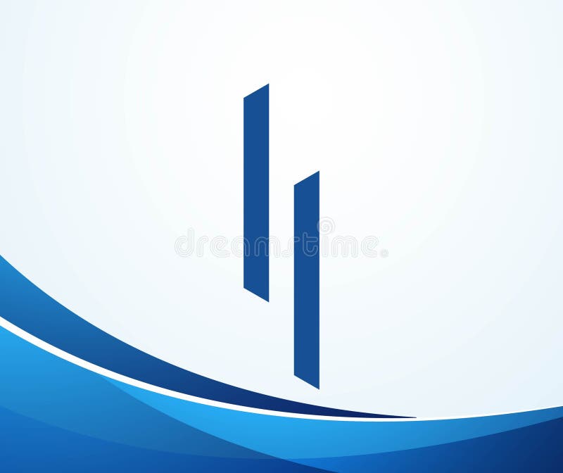 II Alphabet Letter Logo Design Template Elements Stock Vector ...