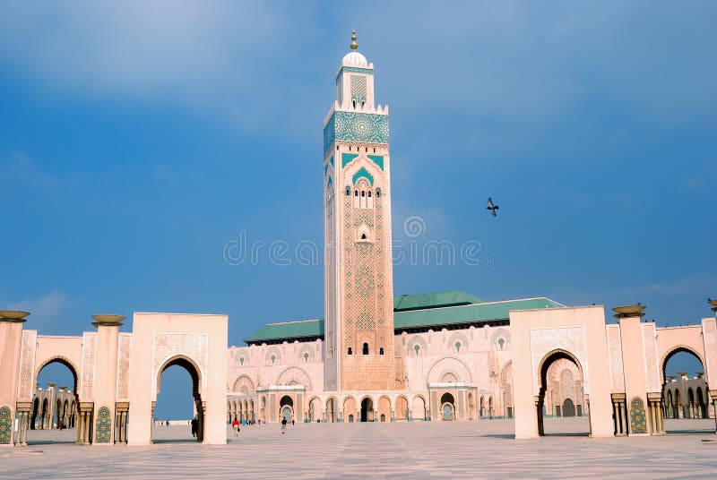 Mosque of Hassan II in Casablanca Stock Photo - Image of africa, square ...