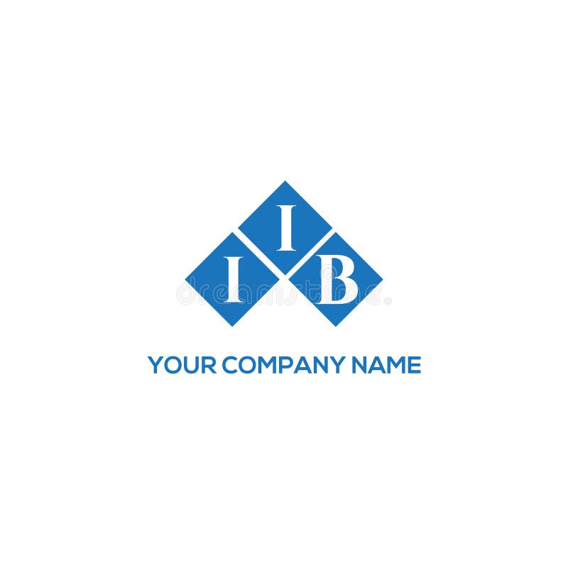 IIB Letter Logo Design on WHITE Background. IIB Creative Initials ...