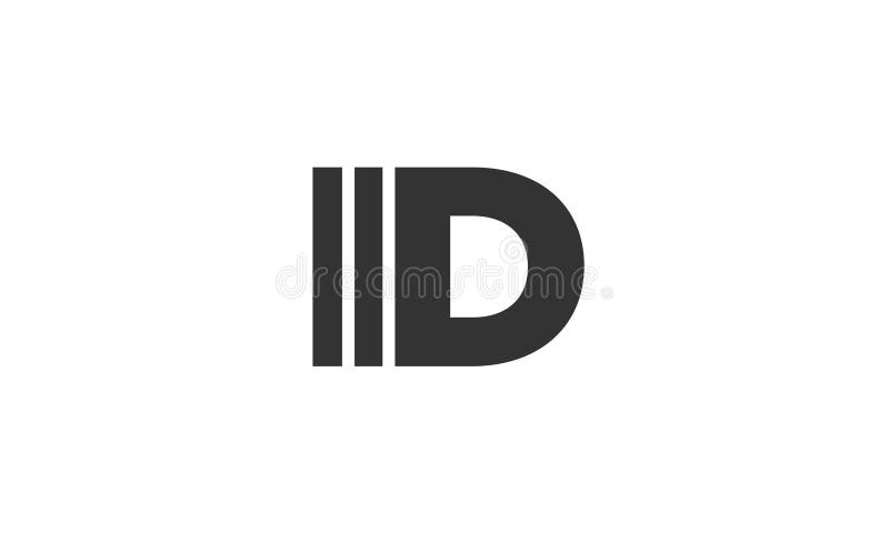 IID Logo Design Template with Strong and Modern Bold Text. Initial ...