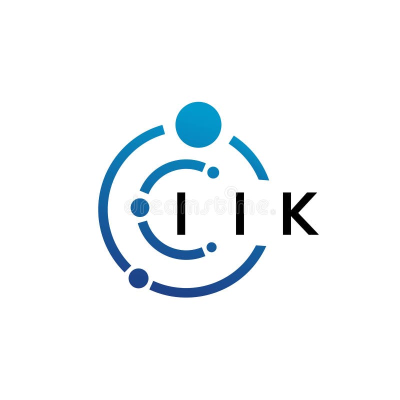 IIK Letter Technology Logo Design on White Background. IIK Creative ...
