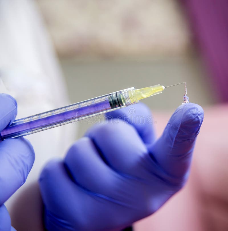 Iin the Clinic of Aesthetic Medicine. the Injection Stock Photo - Image ...