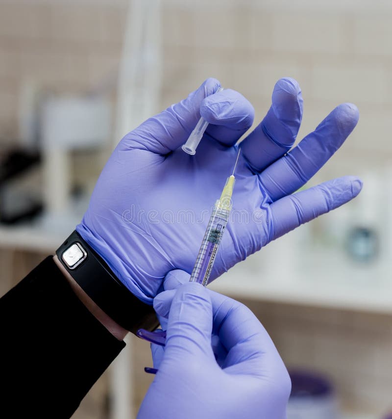 Iin the Clinic of Aesthetic Medicine. the Injection Stock Photo - Image ...