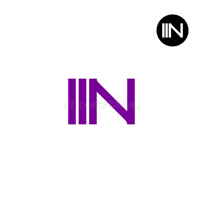 IIN Logo Letter Monogram Design Stock Vector - Illustration of ...