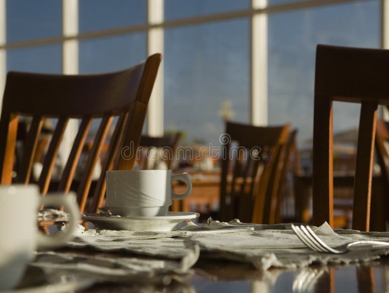Iinterior of a Morning Cafe. Stock Photo - Image of party, empty: 1635692