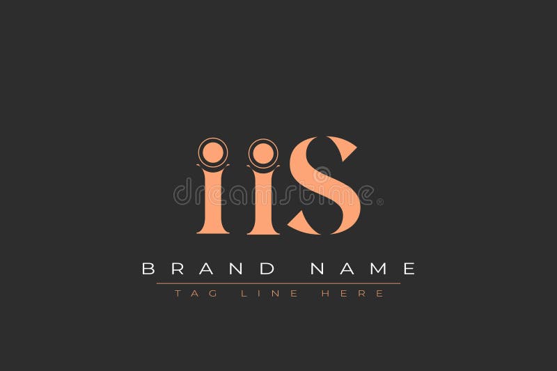 IIS Abstract Letter Logo Design Stock Vector - Illustration of logo ...