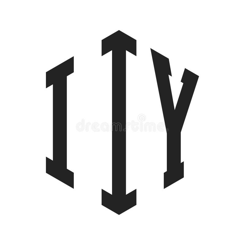 IIY Logo Design. Initial Letter IIY Monogram Logo Using Hexagon Shape ...