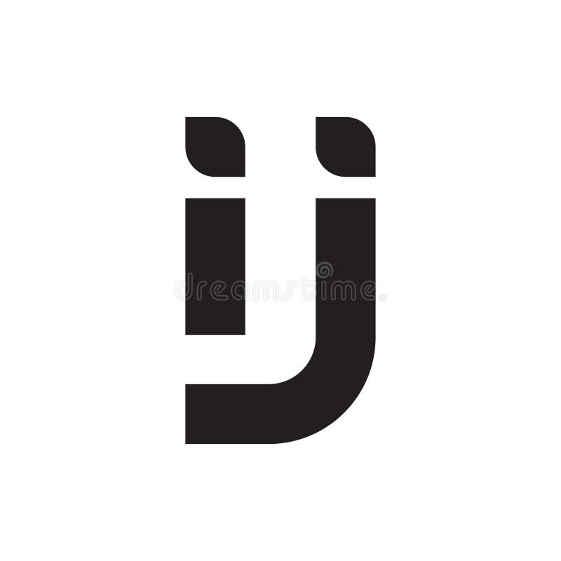 Ij Initial Letter Vector Logo Icon Stock Vector - Illustration of ...