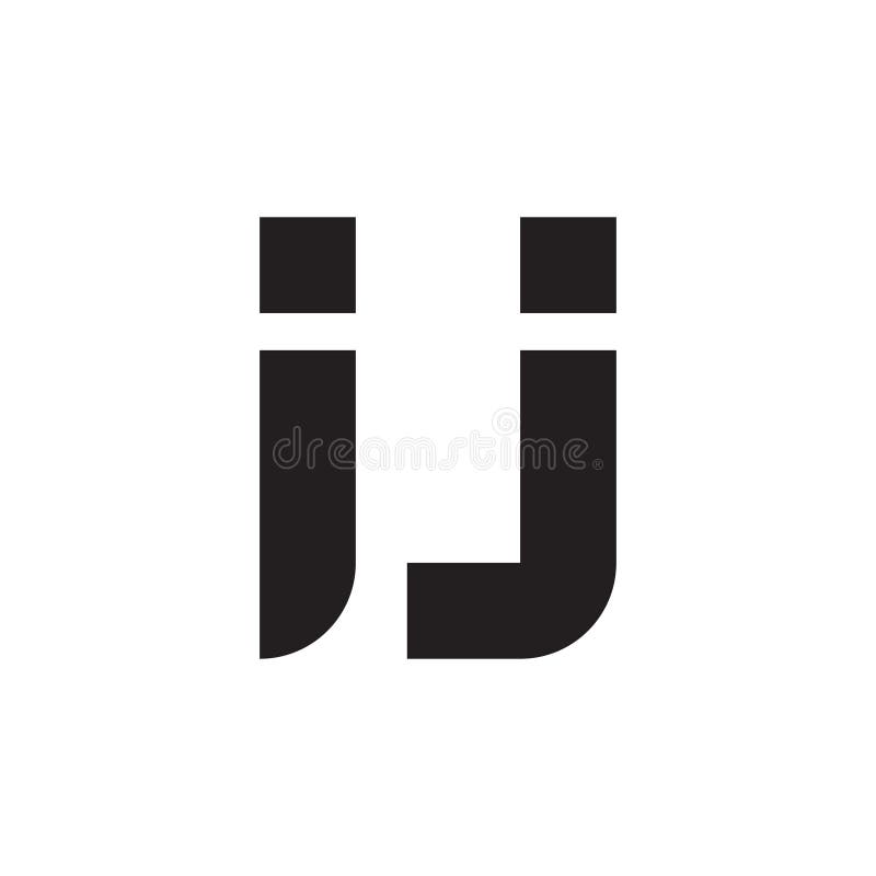Ij Initial Letter Vector Logo Icon Stock Vector - Illustration of type ...