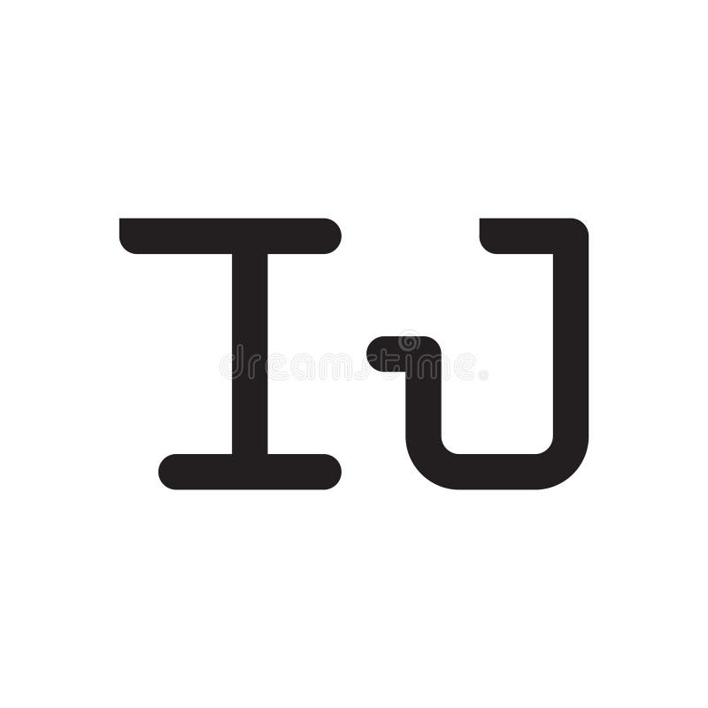 Ij Initial Letter Vector Logo Icon Stock Vector - Illustration of ...