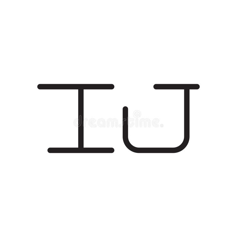 Ij Initial Letter Vector Logo Icon Stock Vector - Illustration of ...